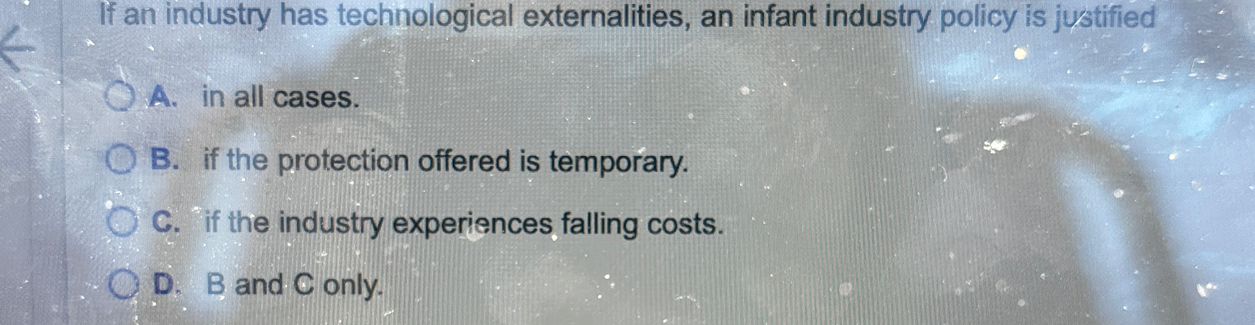 Solved If an industry has technological externalities, an | Chegg.com