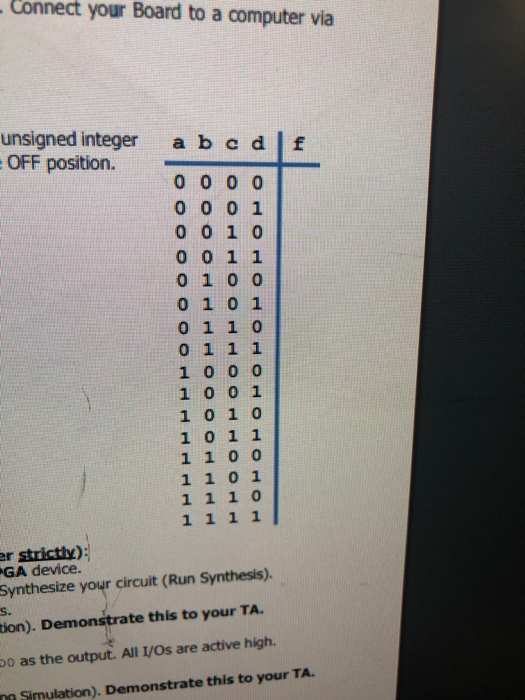 Solved Connect your Board to a computer via unsigned integer | Chegg.com