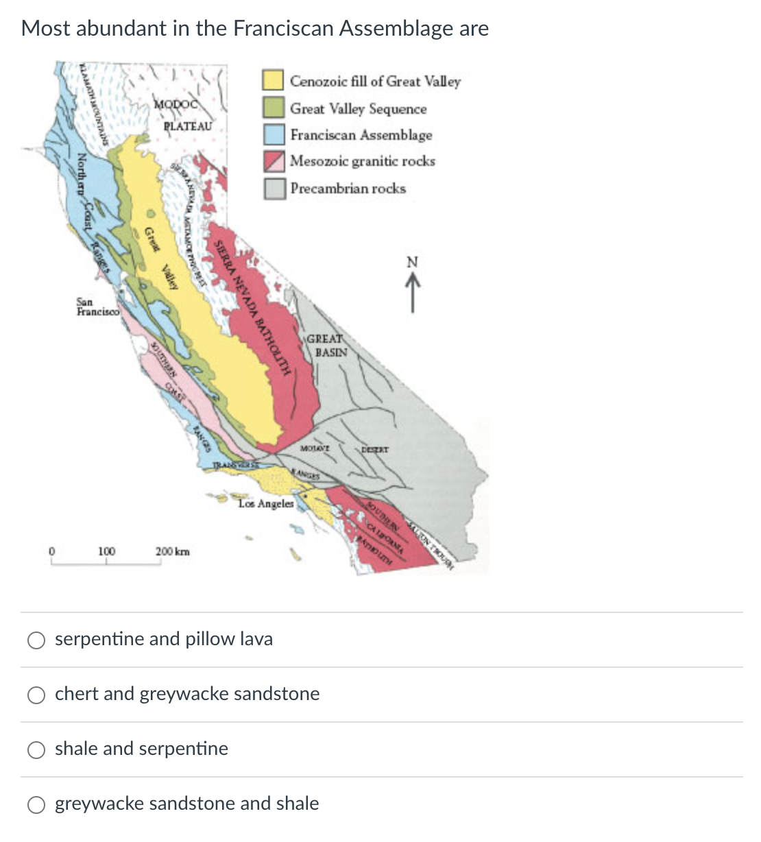 Solved Most abundant in the Franciscan Assemblage | Chegg.com