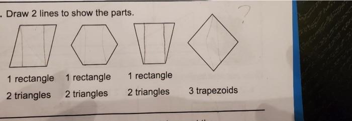 Solved Draw 2 lines to show how to make a rhombus out of 3 | Chegg.com