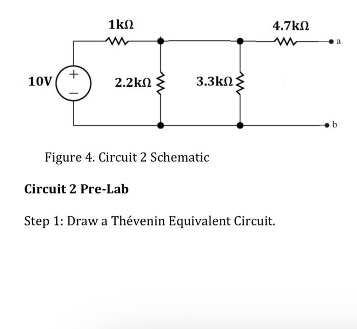 Solved Figure 4 Circuit 2 Schematic Circuit 2 Pre Lab Step