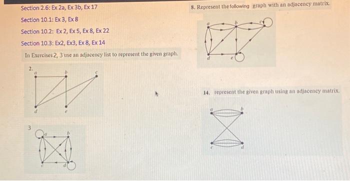 Solved Section 2 6 Ex 2a Ex 3b Ex 17 8 Represent The