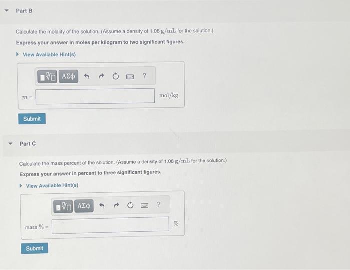 Solved Part A Missed THis? Watch accoss the soction in your | Chegg.com