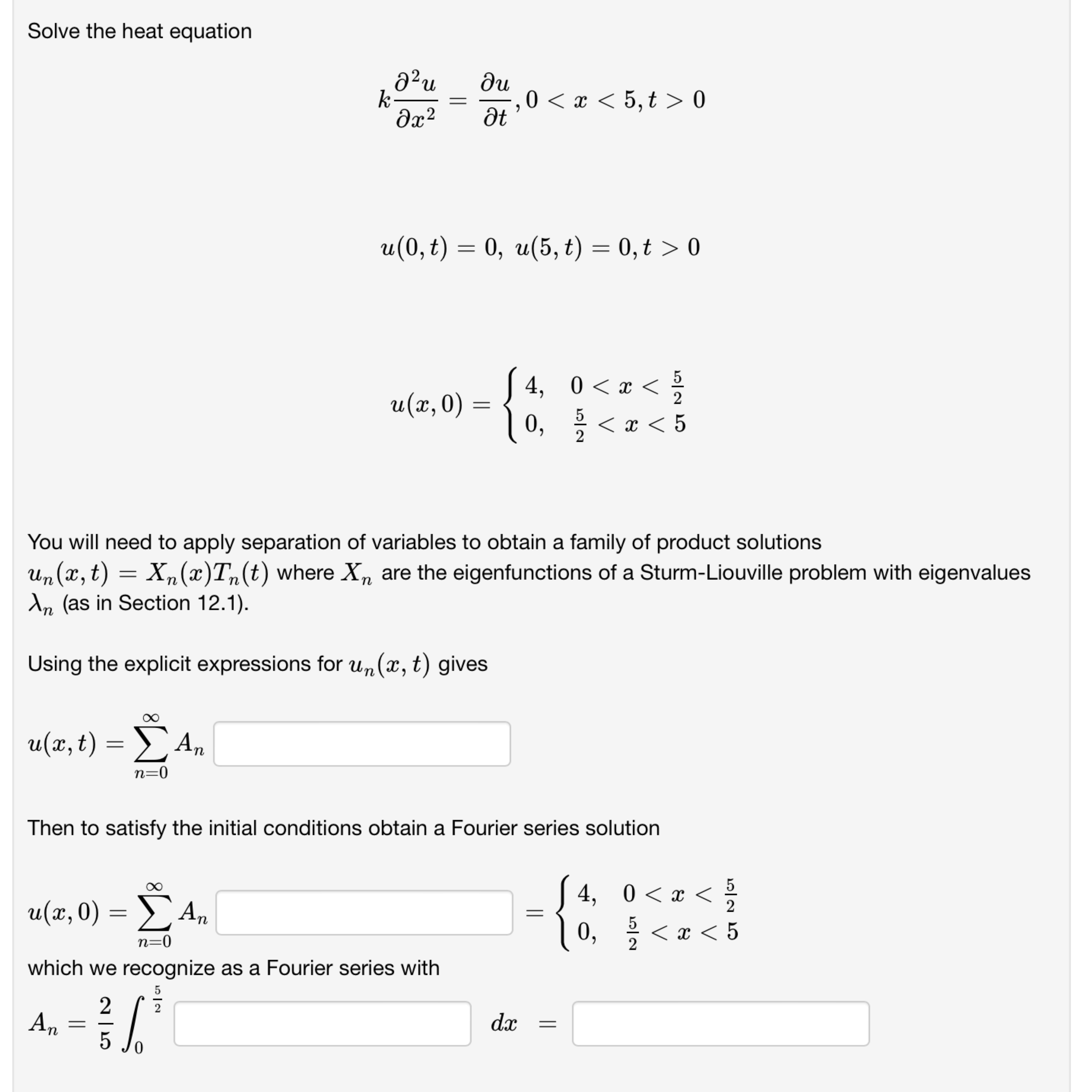 Solved Solve the heat | Chegg.com