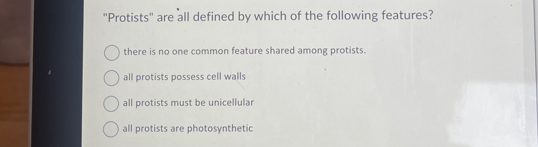 Solved "Protists" are all defined by which of the following | Chegg.com
