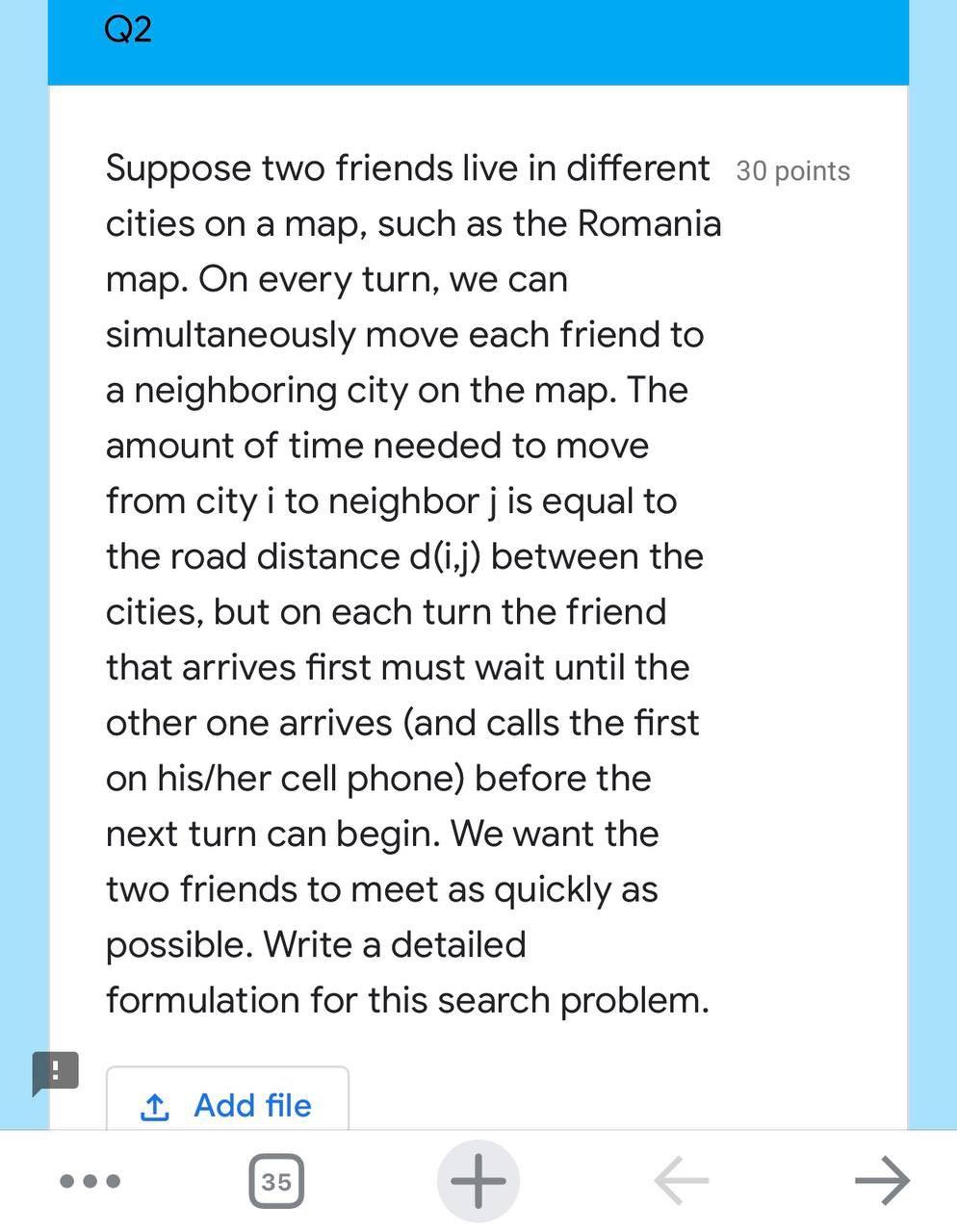 Solved Q2 Suppose two friends live in different 30 points | Chegg.com Solved Q2 Suppose two friends live in different 30 points | Chegg.com