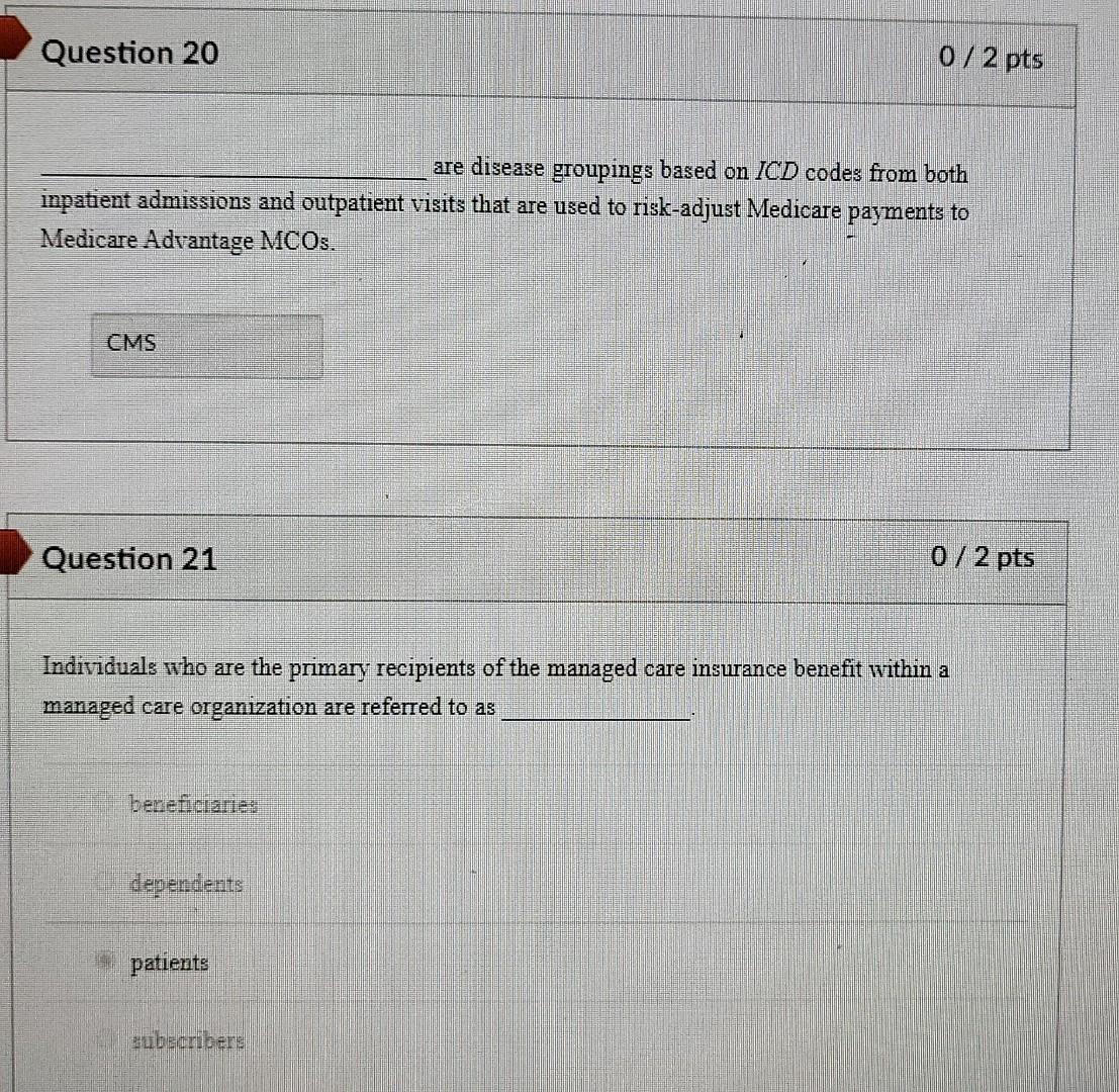 Solved Question 25 0.5/2 pts Match each item with the | Chegg.com