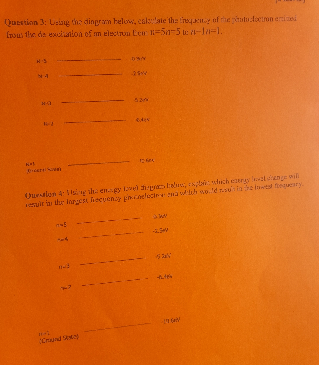 Solved qnQuestion 3: Using the diagram below, calculate the | Chegg.com