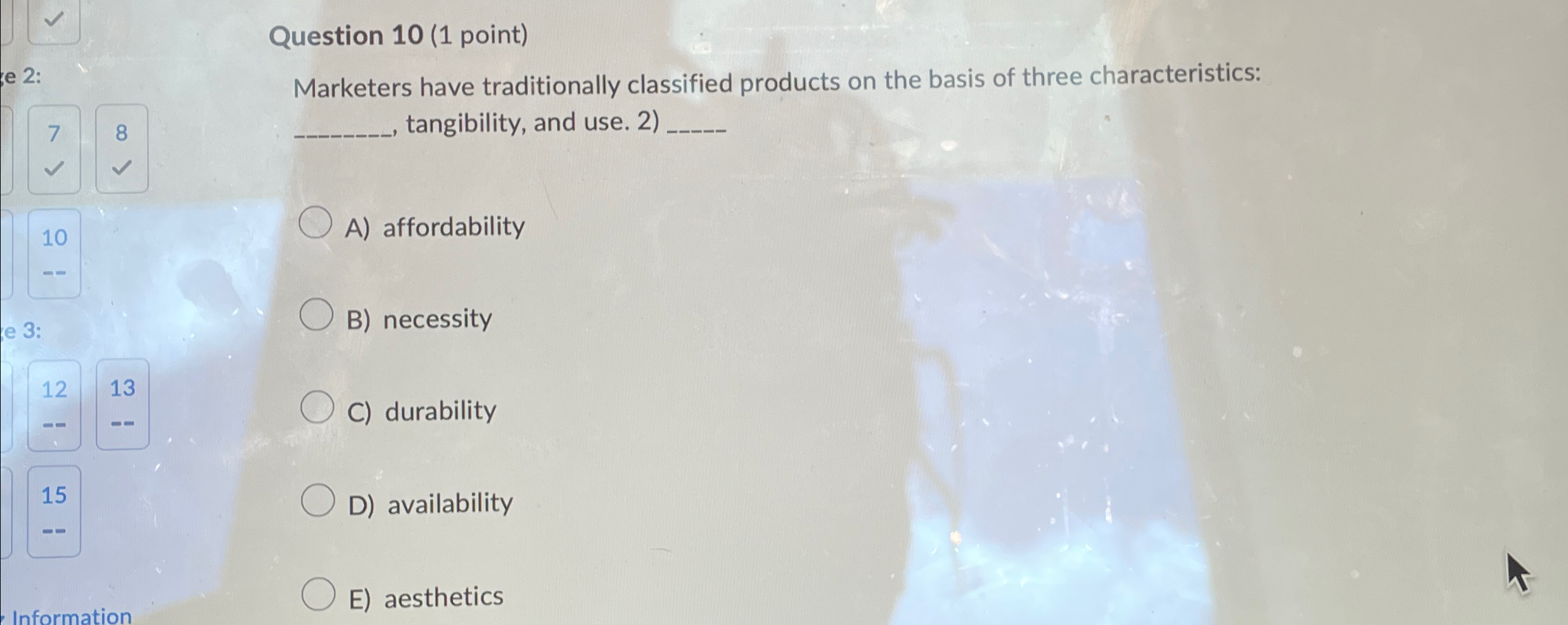 Solved Question 10 (1 ﻿point)Marketers have traditionally | Chegg.com