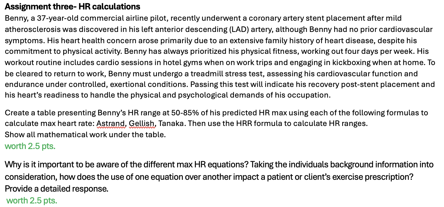 Solved Assignment three- ﻿HR calculationsBenny, a | Chegg.com