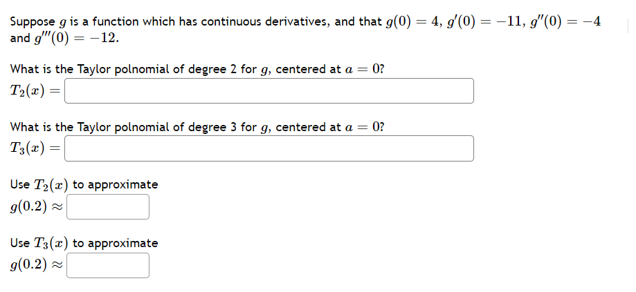 Solved Suppose g ﻿is a function which has continuous | Chegg.com