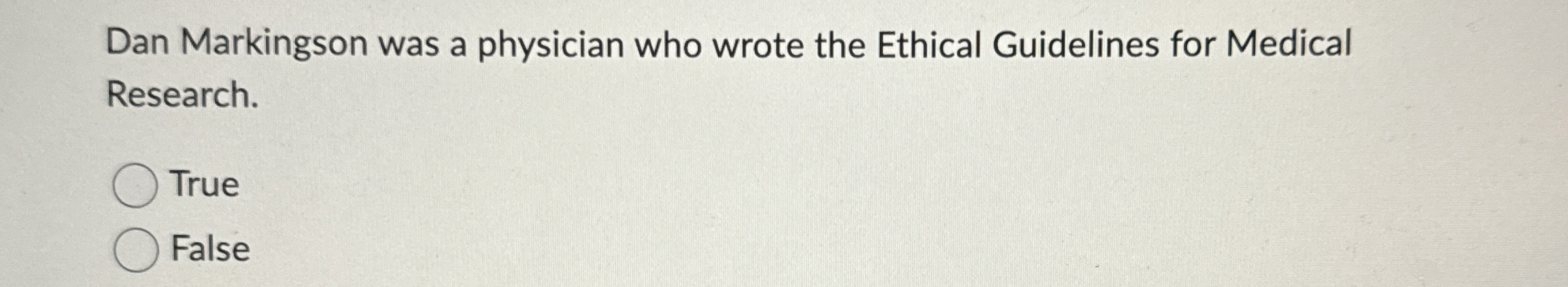 Solved Dan Markingson was a physician who wrote the Ethical | Chegg.com