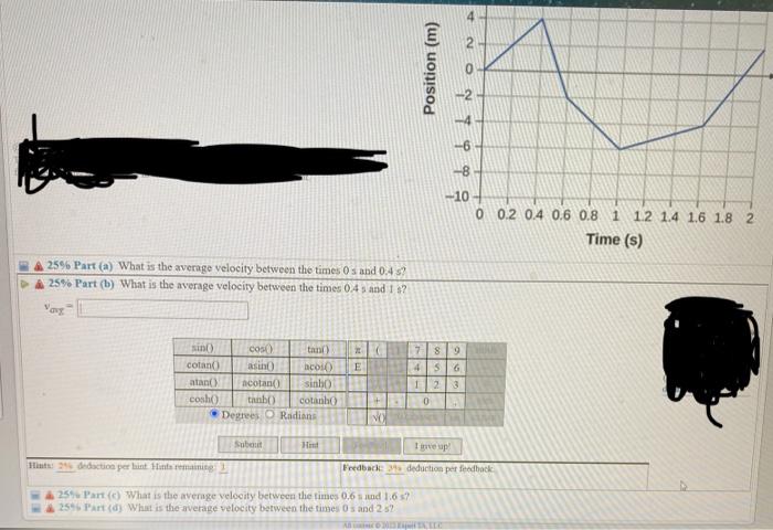 Solved 6 Problem 4 An Object Moves In One Dimension