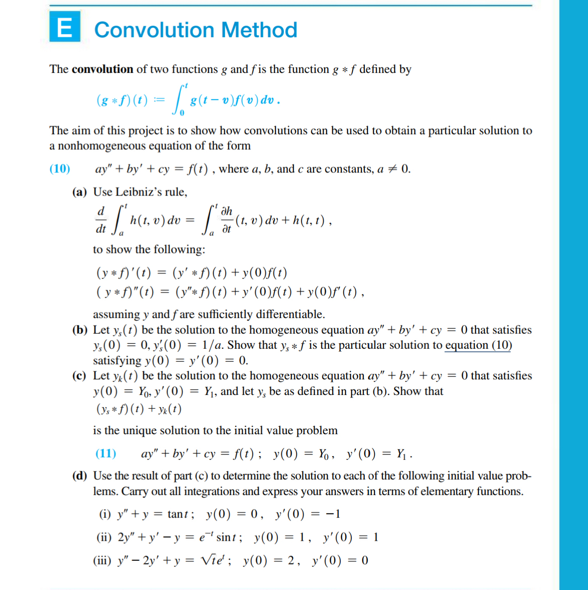 Solved Convolution MethodThe convolution of two functions g | Chegg.com