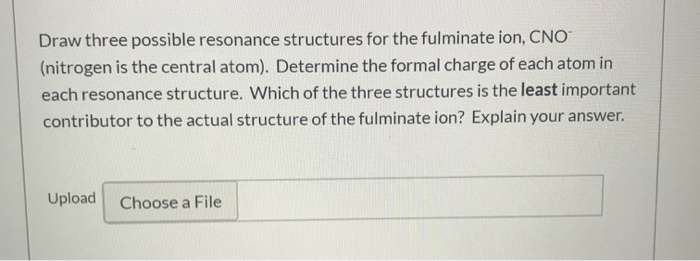 Solved Draw three possible resonance structures for the | Chegg.com