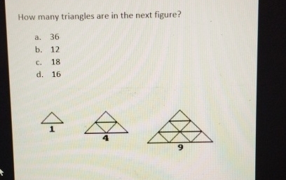 Solved How many triangles are in the next | Chegg.com