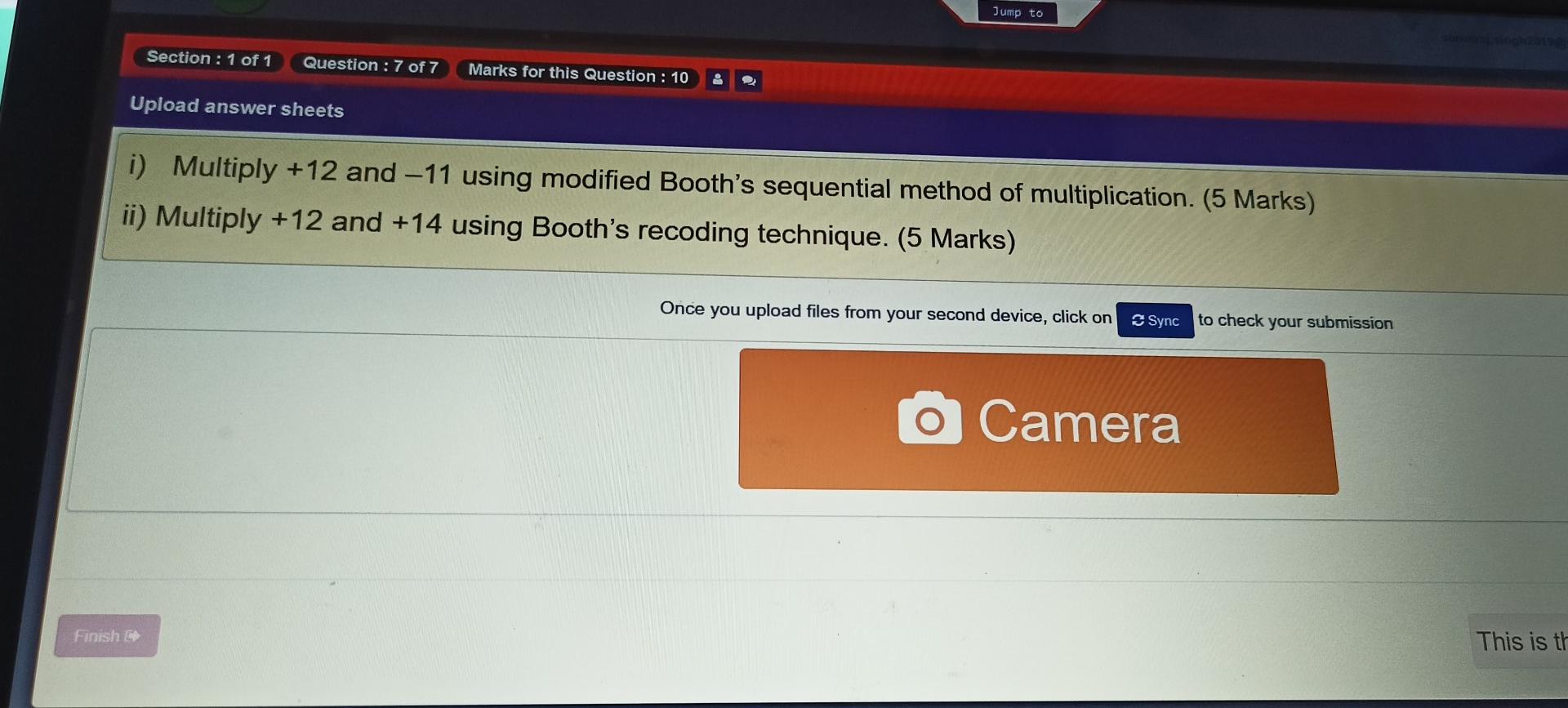 Solved 1)Multiply +12 and -11 using modified Booth's | Chegg.com