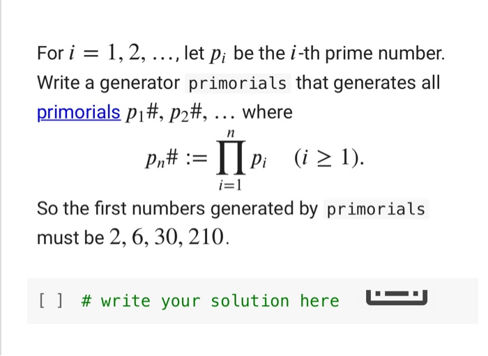 Solved n For i = 1, 2, ..., let pi be the i-th prime number. | Chegg.com