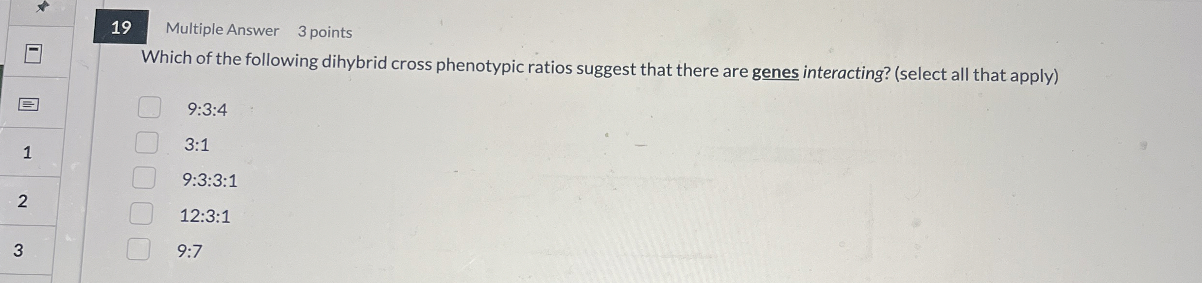 Solved 19Multiple Answer3 ﻿pointsWhich of the following | Chegg.com