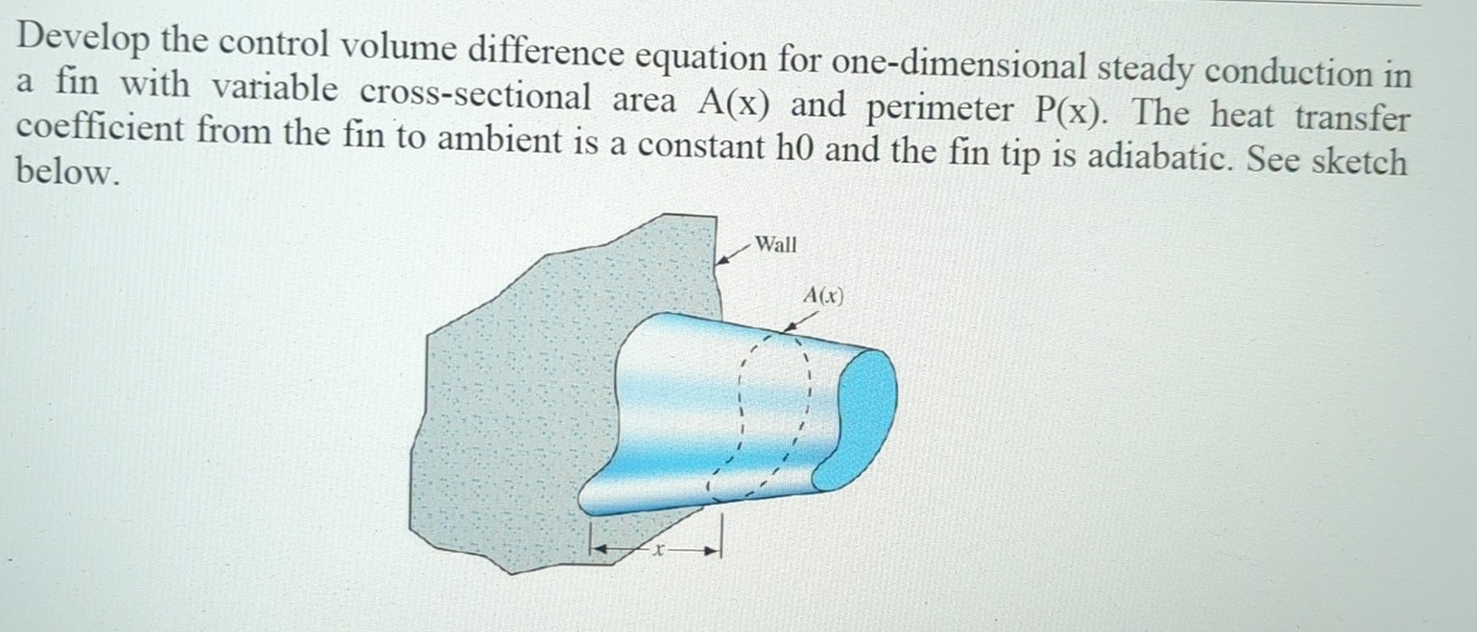 Solved Develop the control volume difference equation for | Chegg.com