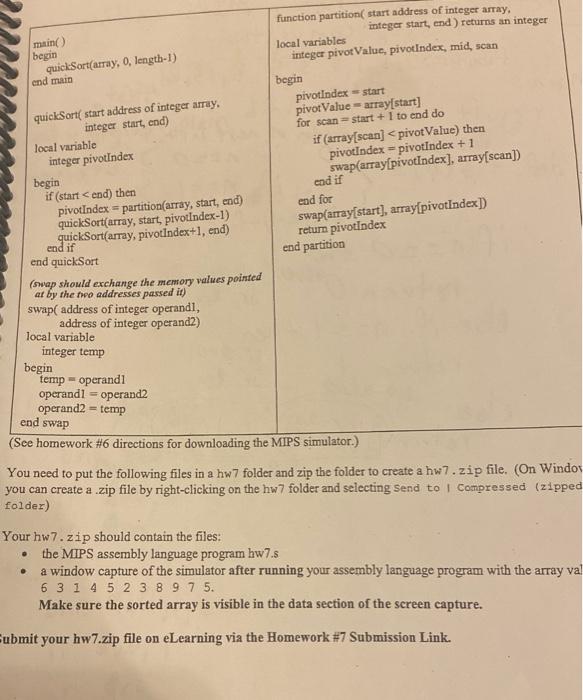 Solved Homework \#7 Computer Organization Due: November 11 | Chegg.com