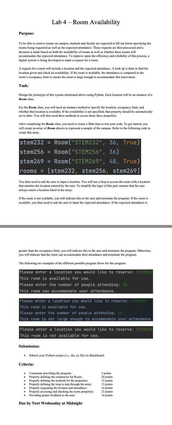 Solved To be able to reserve rooms on campus, students and | Chegg.com