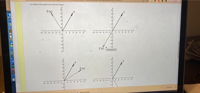 Solved T is the reflection through the origin in | Chegg.com