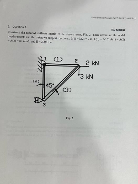 Solved 2. Question 2 (50 Marks) Construct the reduced | Chegg.com