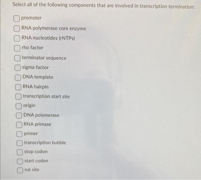Solved Select all of the following components that are | Chegg.com