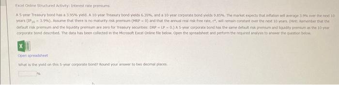 Solved Yean (tP10=3.996). Assume that there is no maturty | Chegg.com