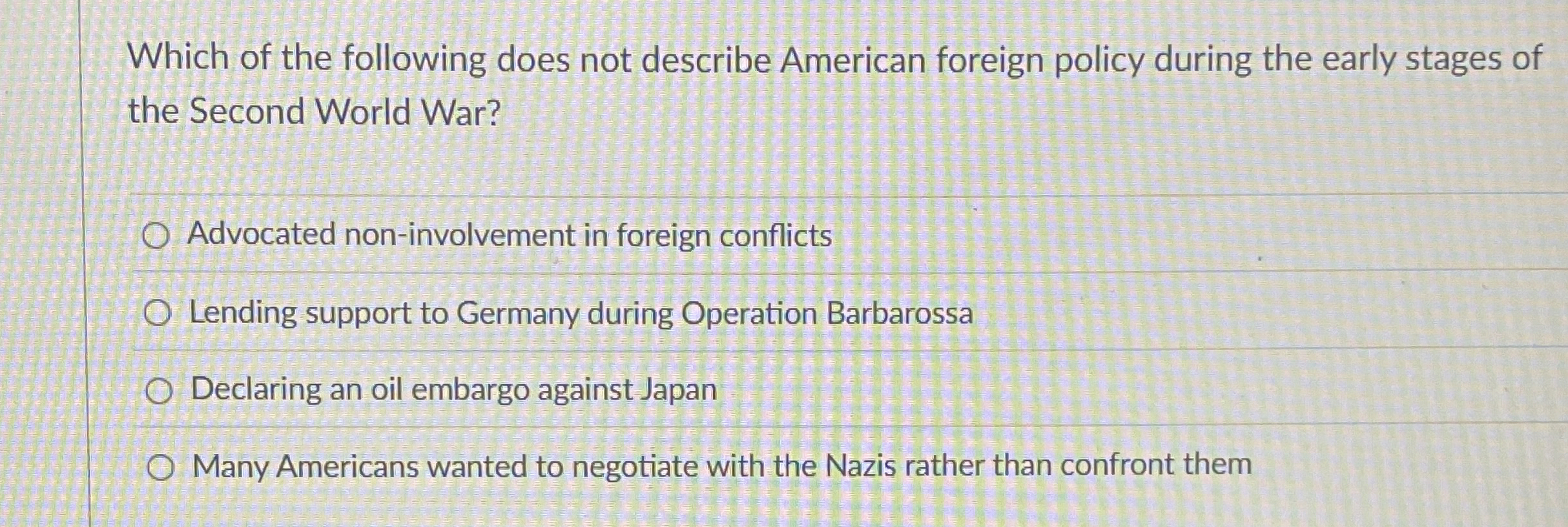 Solved Which of the following does not describe American | Chegg.com