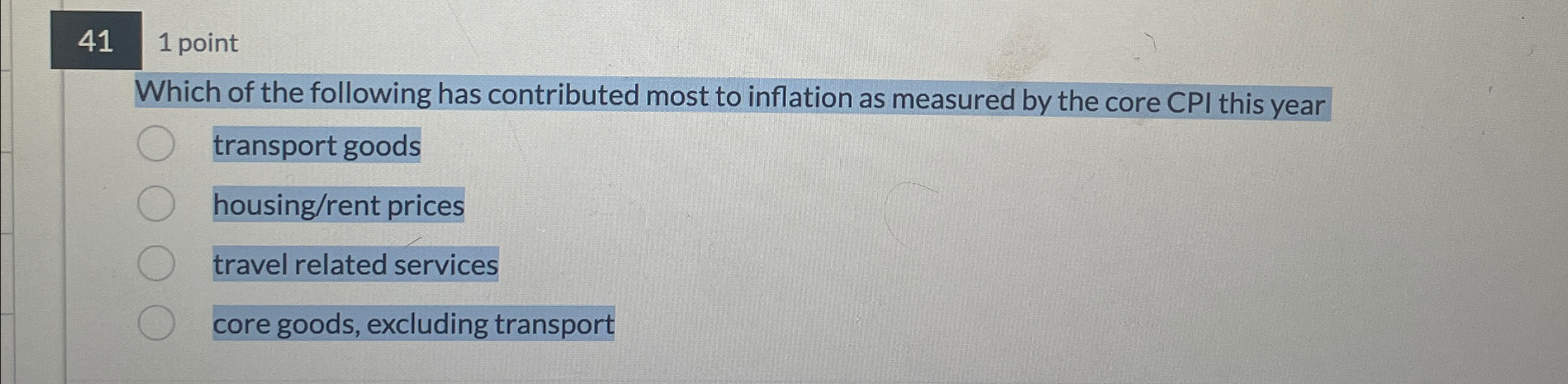 Solved 411 ﻿pointWhich of the following has contributed most | Chegg.com