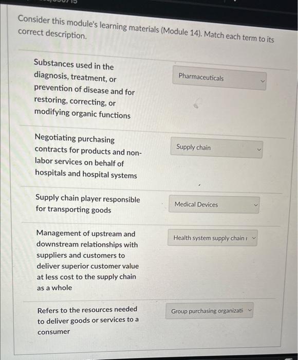 Solved Consider this module's learning materials (Module | Chegg.com