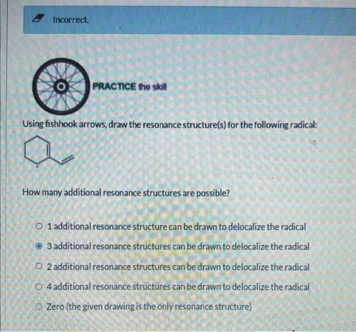 Solved Incorrect PRACTICE the skill Using fishhook arrows, | Chegg.com