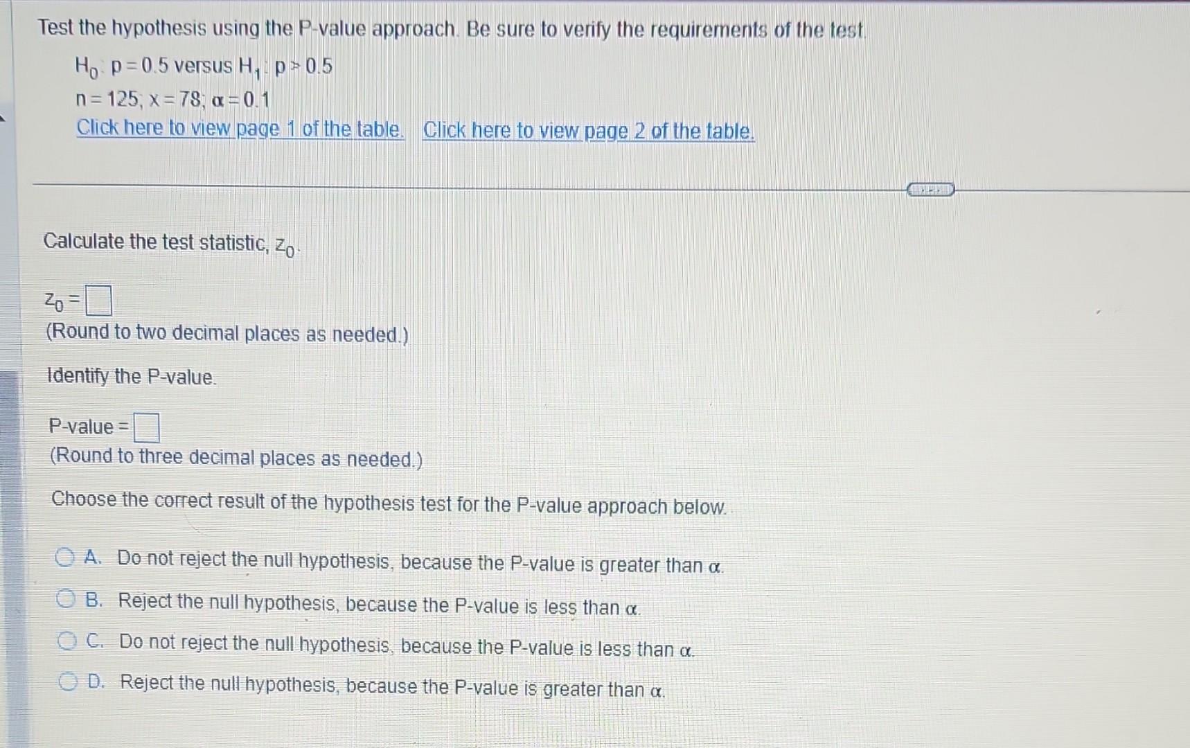 Solved Test the hypothesis using the P-value approach. Be | Chegg.com