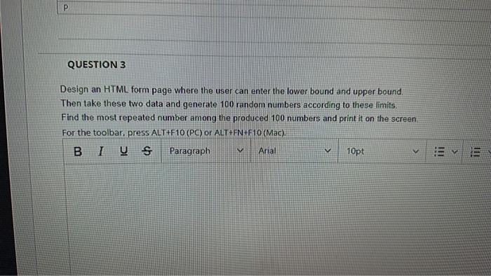 Solved Design an HTML form page where the user can enter the | Chegg.com