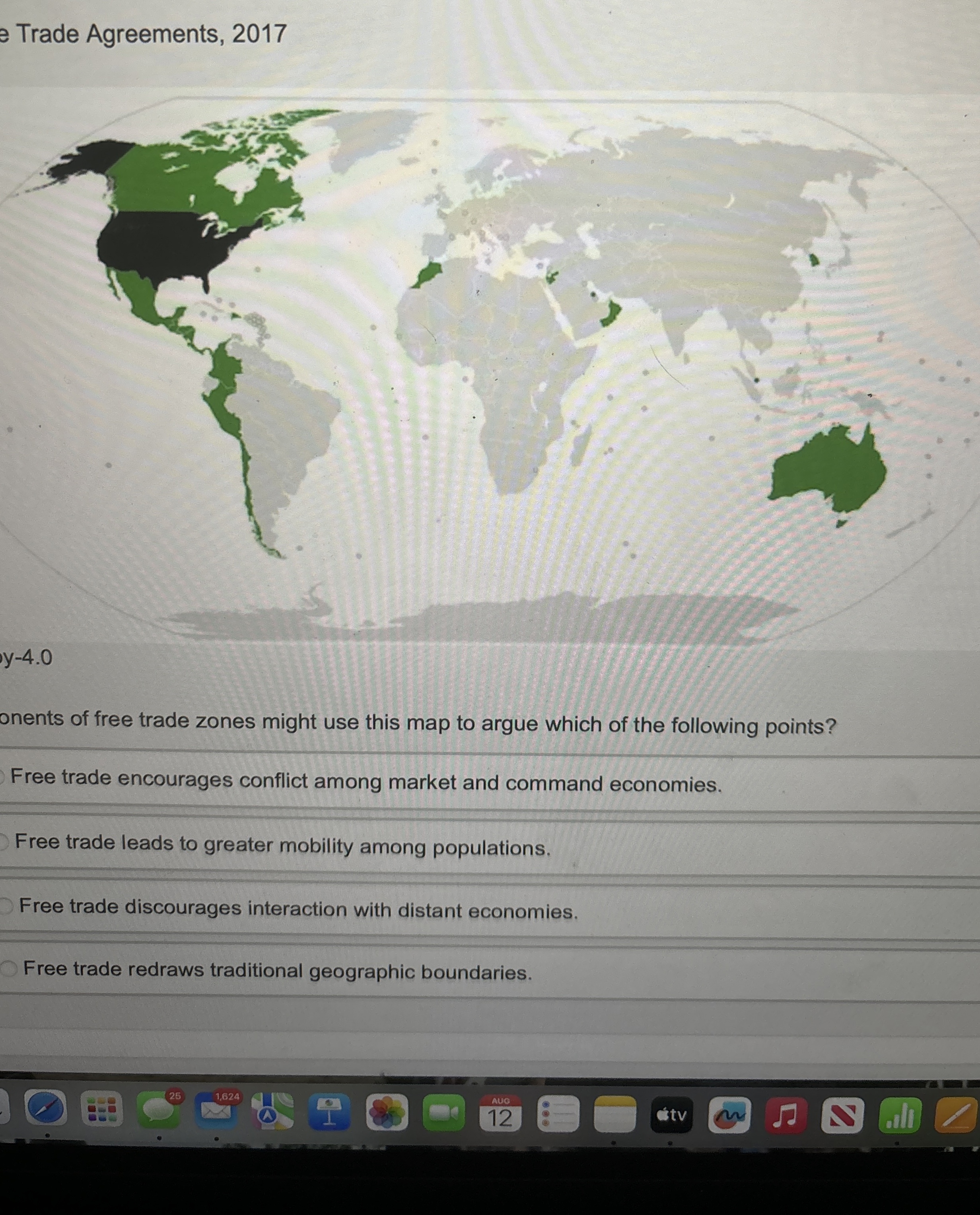 Solved Trade Agreements, 2017onents of free trade zones | Chegg.com