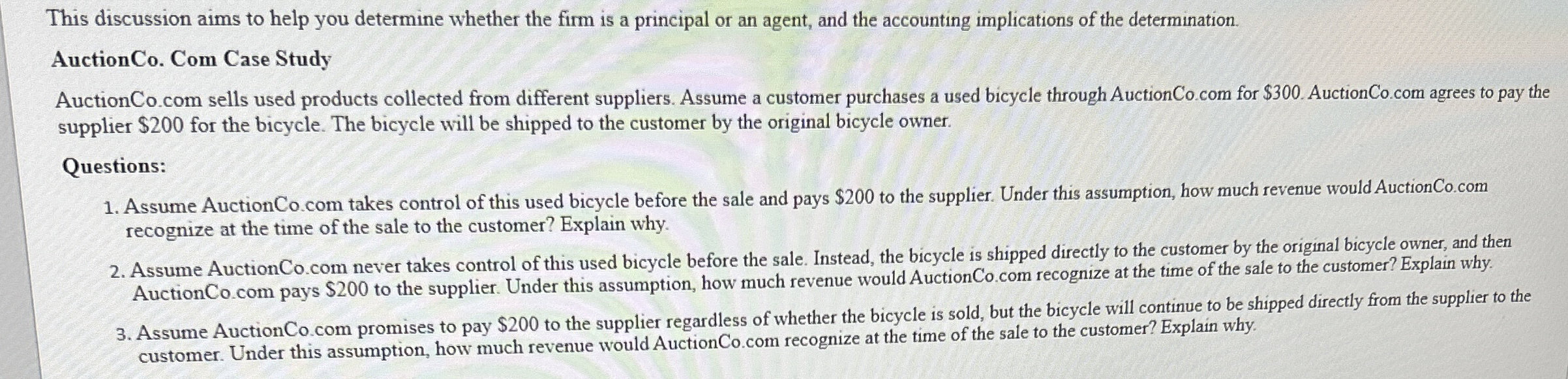 Solved This discussion aims to help you determine whether | Chegg.com