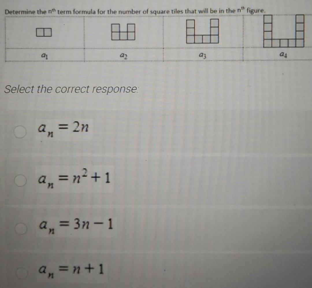 Solved Determine the nth term formula for the number of | Chegg.com