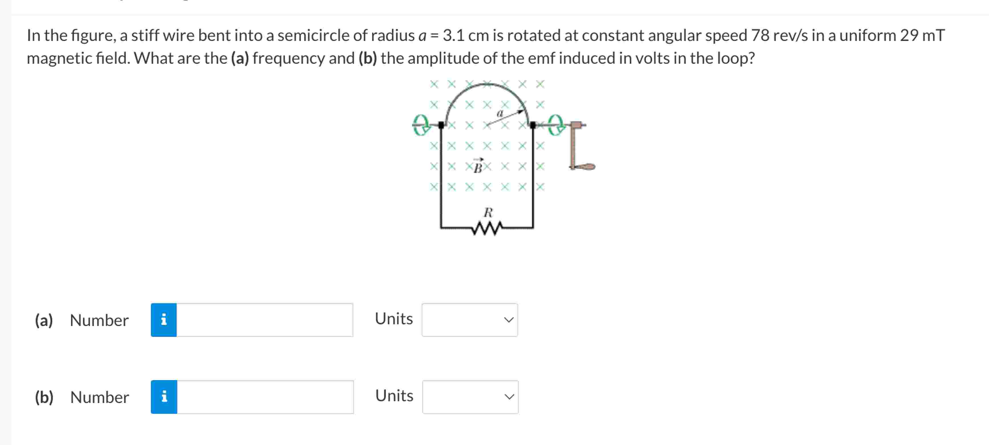 Solved In the figure, a stiff wire bent into a semicircle of | Chegg.com