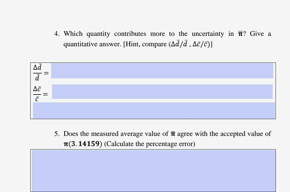 Solved EXPERIMENT 2: Measurements and Uncertainties Data | Chegg.com