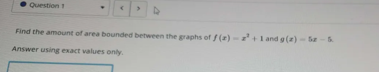 Solved Find the amount of area bounded between the graphs of | Chegg.com