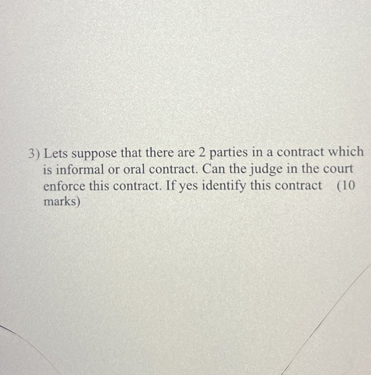 Solved Lets suppose that there are 2 ﻿parties in a contract | Chegg.com