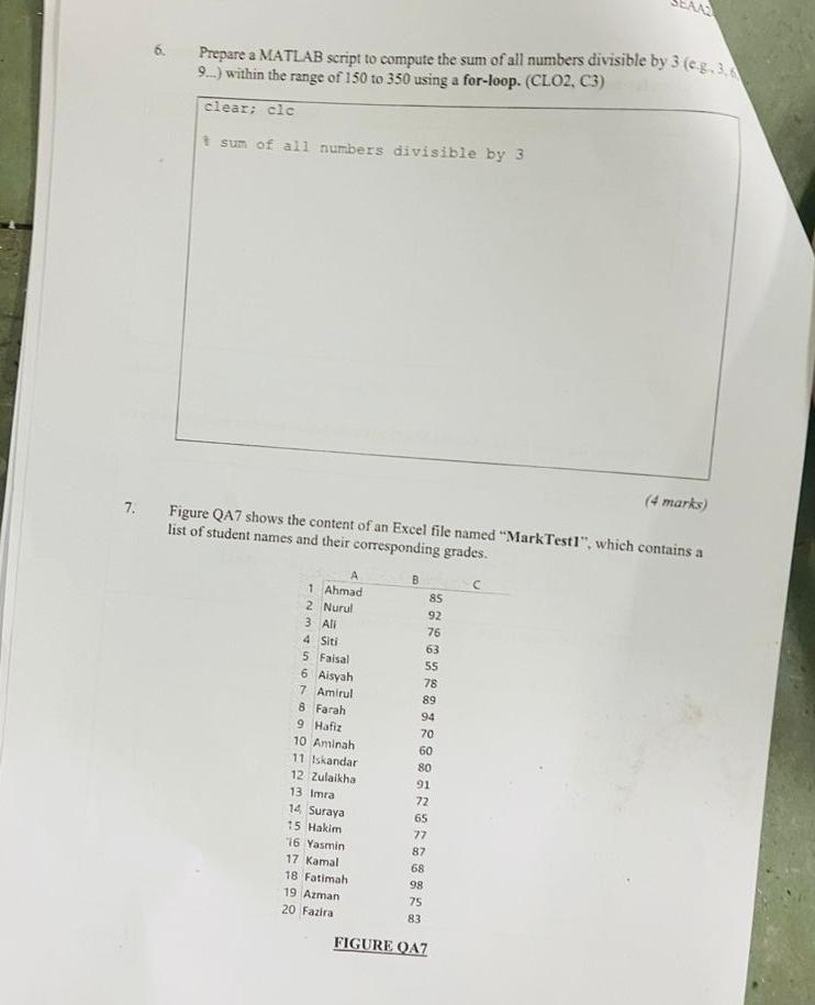 Solved 6. Prepare a MATLAB script to compute the sum of all | Chegg.com