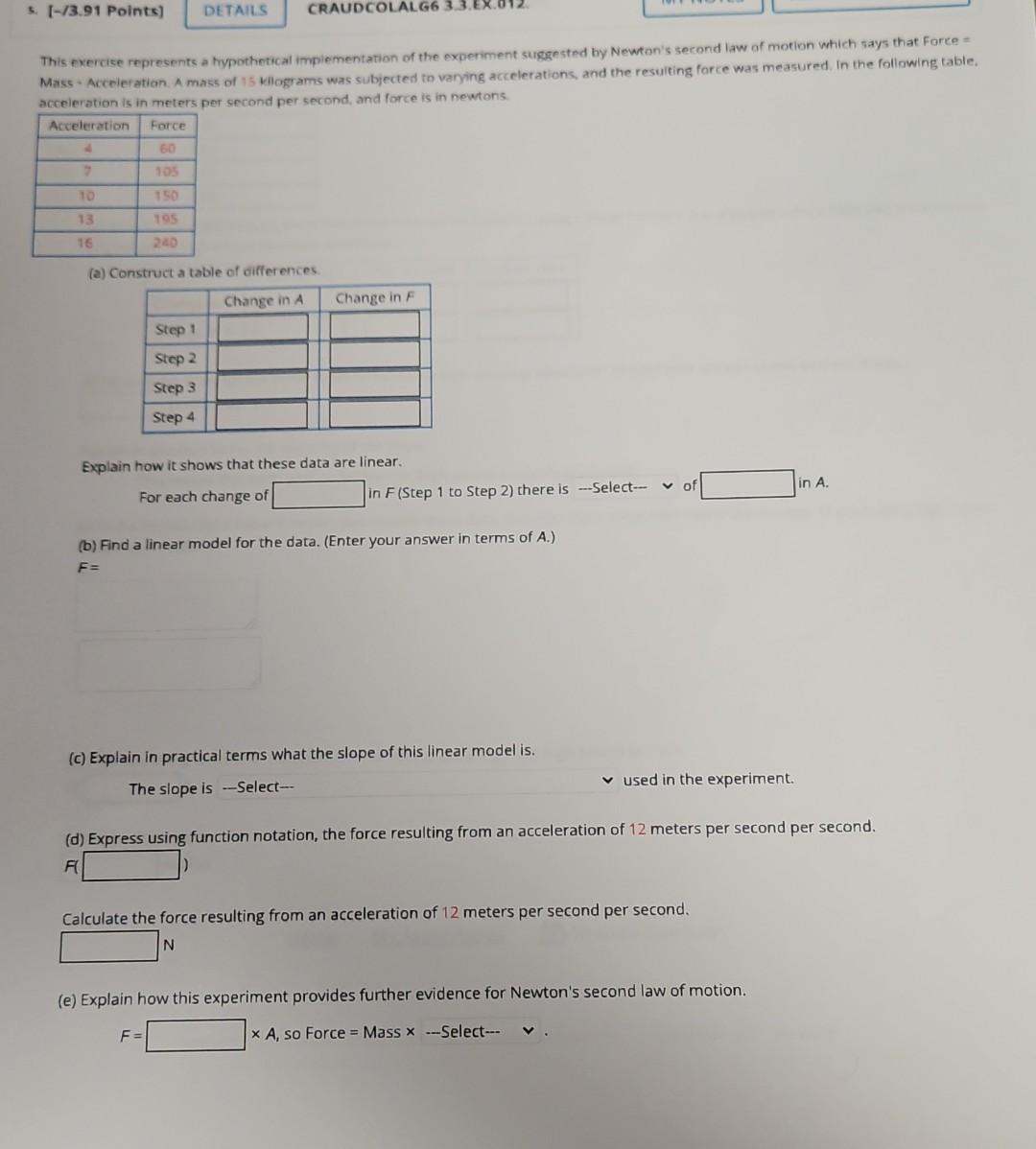 Solved This exercise represents a hypothetical | Chegg.com