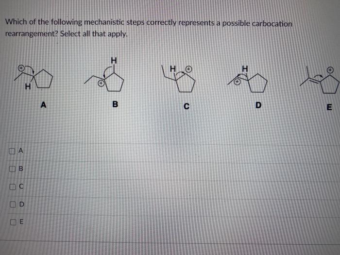 Solved Which of the following mechanistic steps correctly | Chegg.com