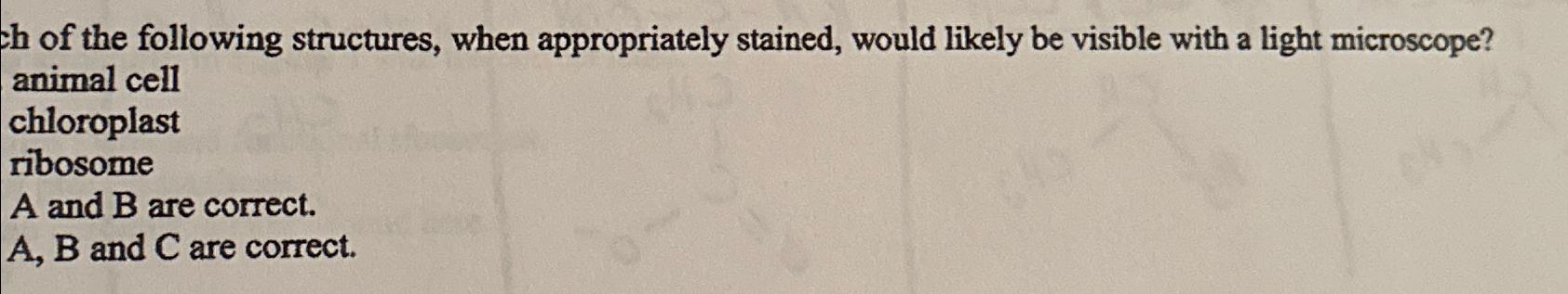 Solved ch of the following structures, when appropriately | Chegg.com