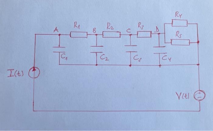 Solved 1) write the expression of the voltages at the point | Chegg.com
