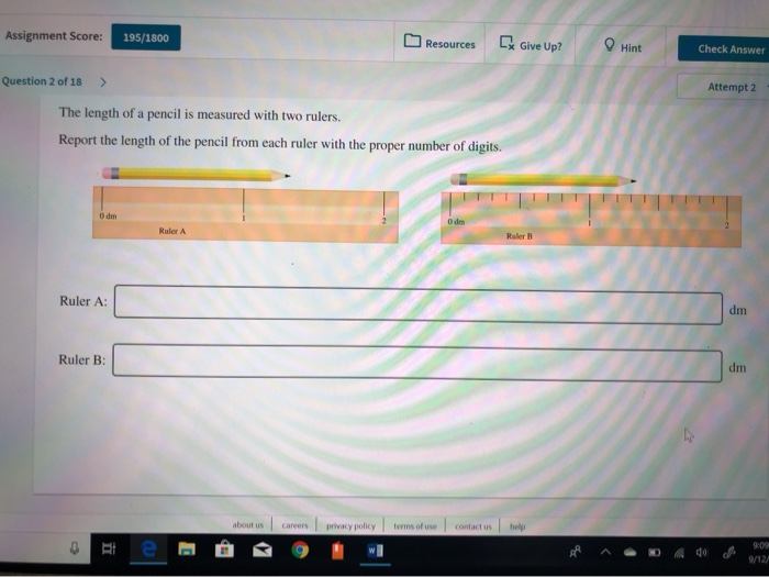Solved Assignment Score: 195/1800 Resources CX Give Up? Hint | Chegg.com