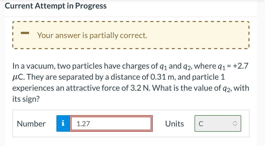 Solved Current Attempt in ProgressYour answer is partially | Chegg.com